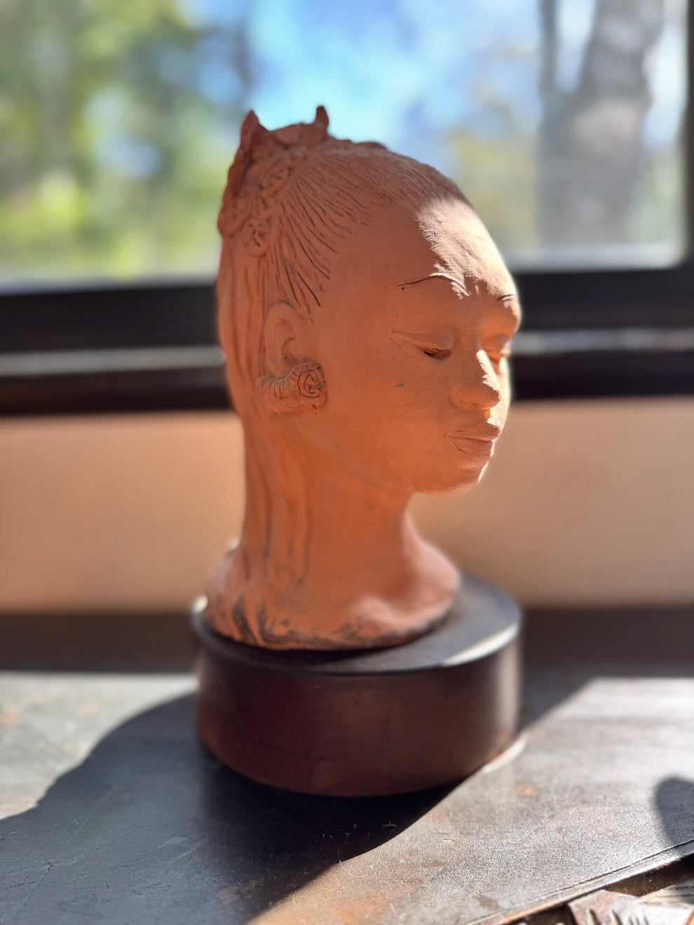 Dorothea Johnson – Terracotta Bust (c.1960s–70s) – Two girls and a ...